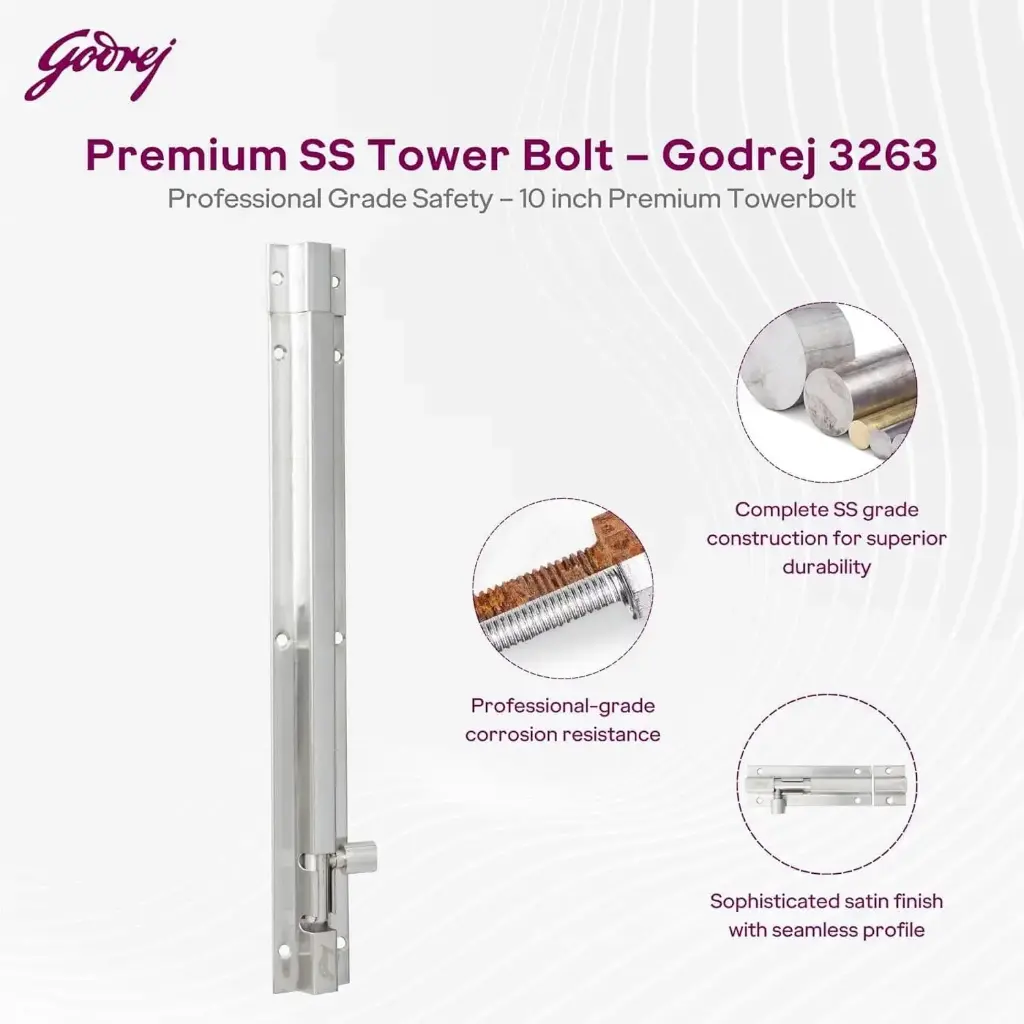 Godrej- Tower Bolt Regular 10in 3263 | GHARABANAO.COM